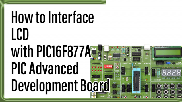 how to interface lcd with pic16f877a pic - Pantech.AI