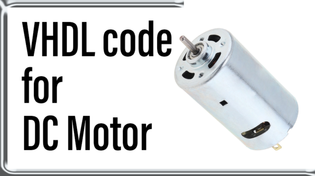 how to interface DC motor with FPGA Using PWM signals