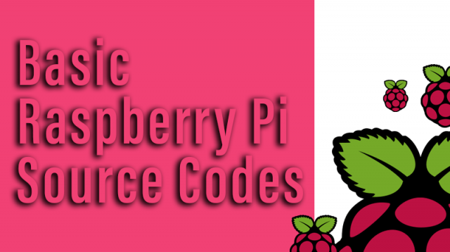 Basic Raspberry Pi Source Codes - Pantech.AI