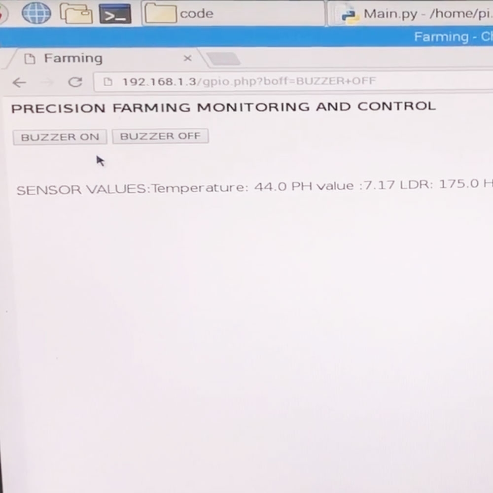 Precision Farm Monitoring and Controlling using Raspberry Pi